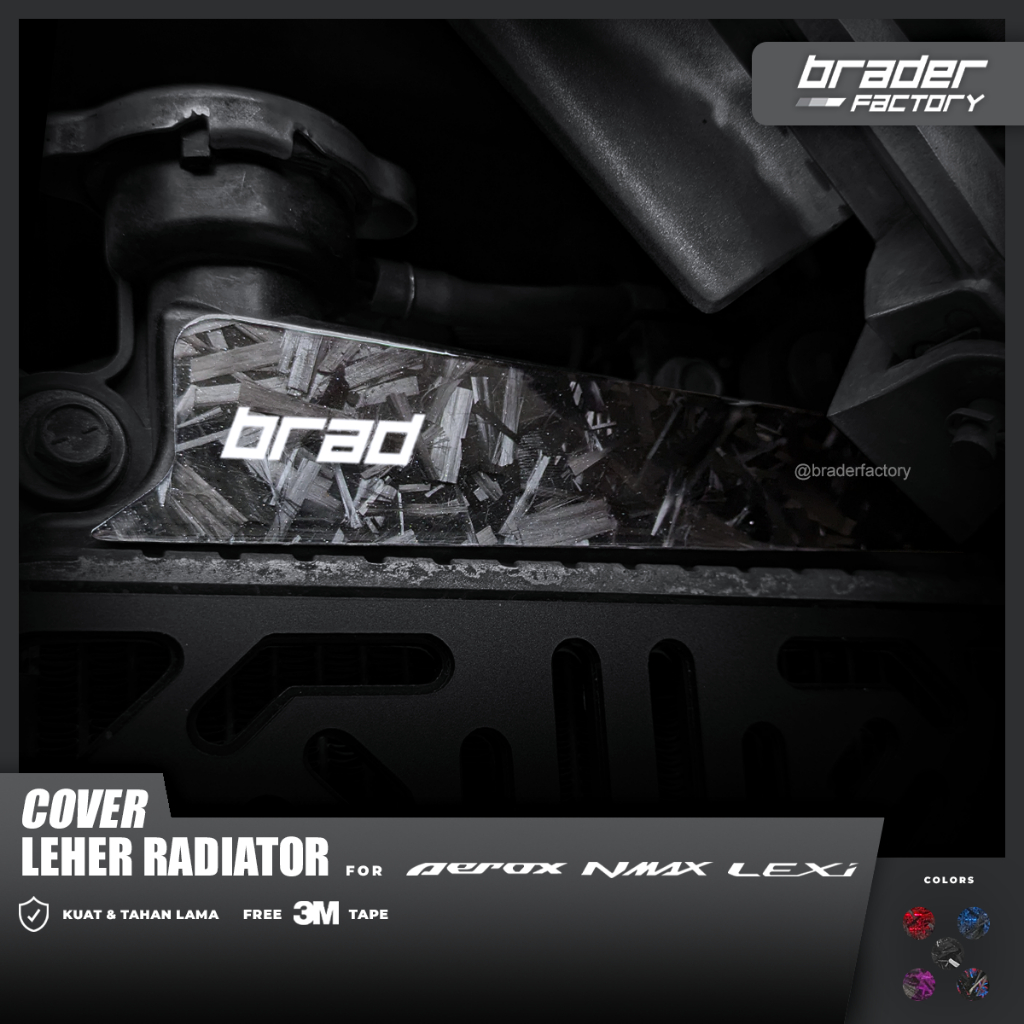 Jual Brader Factory - Cover Leher Radiator Carbon Yamaha Aerox Nmax ...