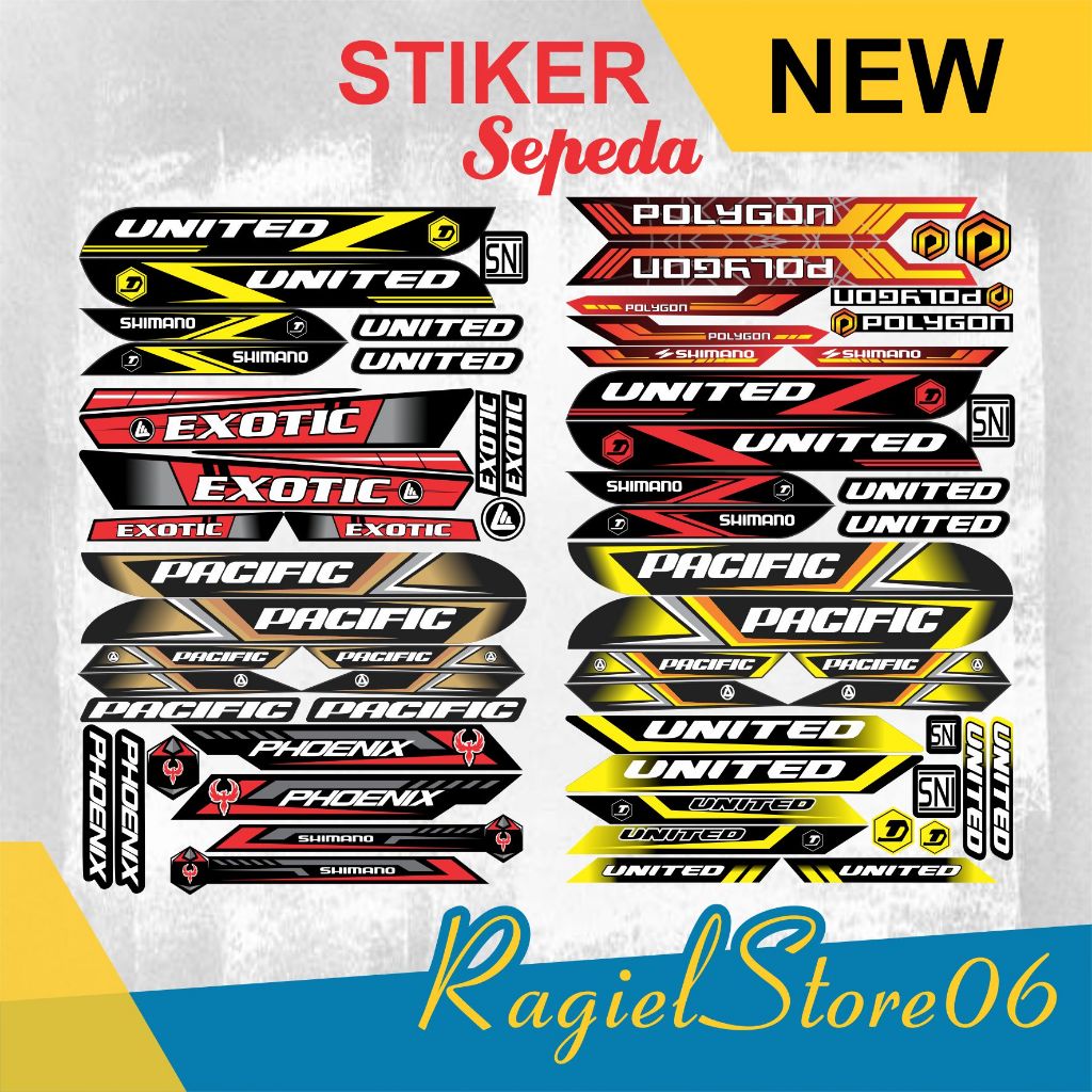 Jual grosir stiker sepeda BMX Stiker Variasi Striping Sticker Tempel ...