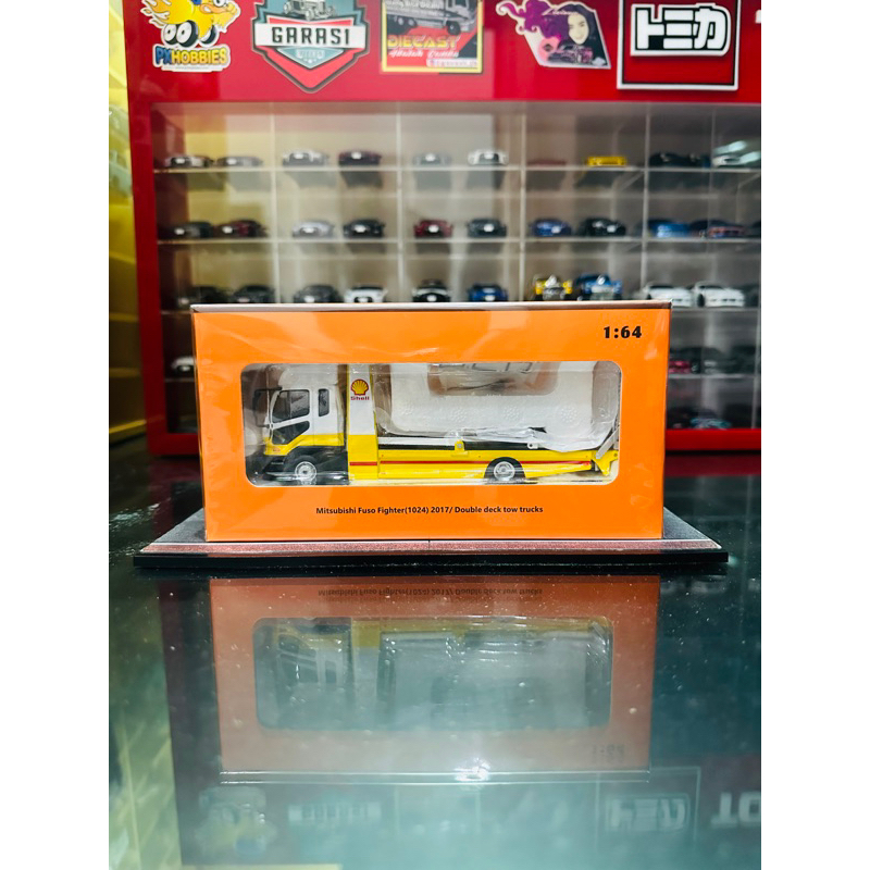 Jual GCD 1:64 Mitsubishi Fuso Fighter 2017 Double Deck Tow Truck Shell ...