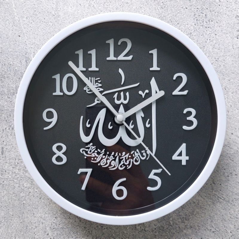 Jual Jam Meja Kaligrafi Jam Duduk Jam Dinding Nuansa Muslim Arab 18cm ...
