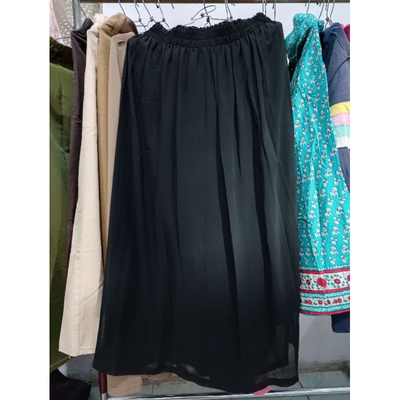 Jual preloved rok hitam sifon | Shopee Indonesia