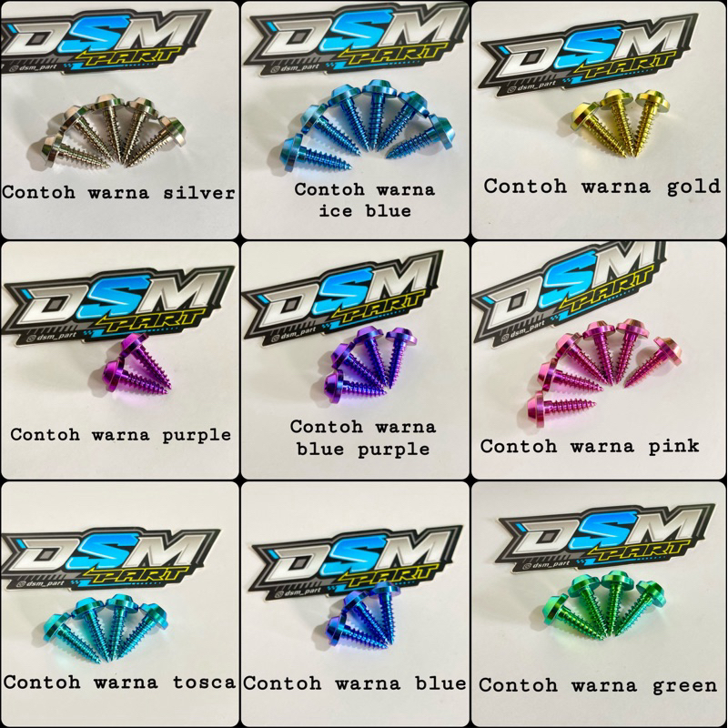 Jual Baut Klem master rem Titanium GR5 Original (Harga 1 Biji) | Shopee ...
