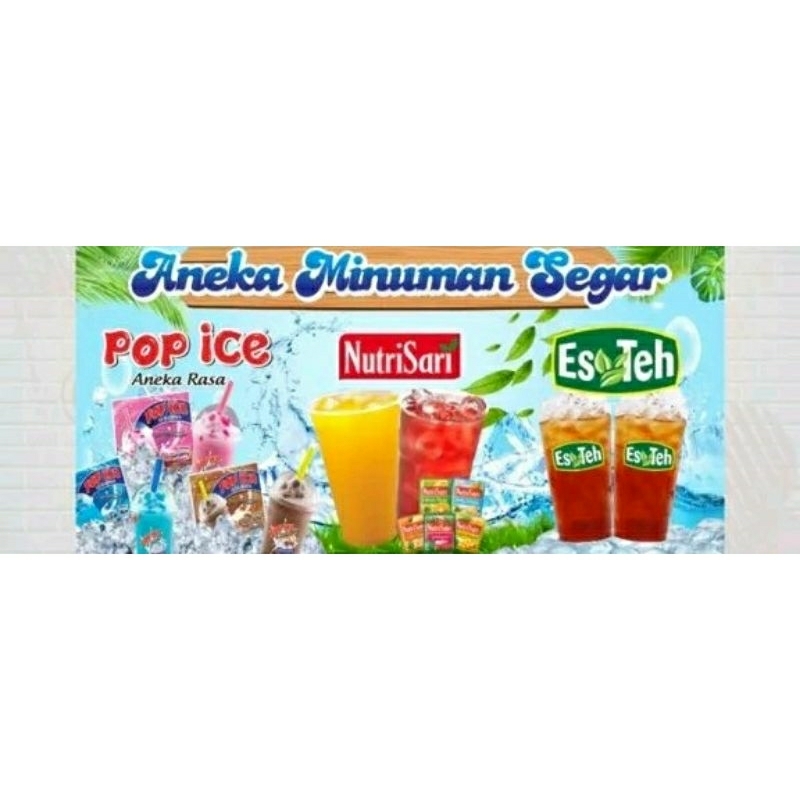Jual BANNER SET BOOTH MINUMAN | Shopee Indonesia