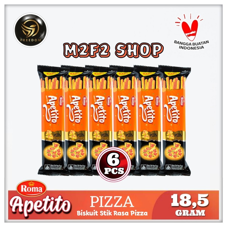Jual Roma Apetito Biskuit Stik Renyah & Gurih Rasa Pizza - 18,5 gr ...