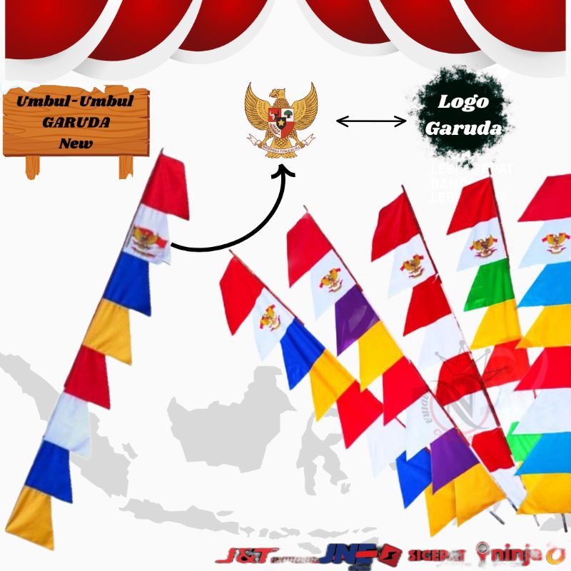 Jual BENDERA UMBUL-UMBUL MINI 8 MATA GERGAJI 1 KODI ISI 20 PCS ( 2.20CM ) | Shopee Indonesia