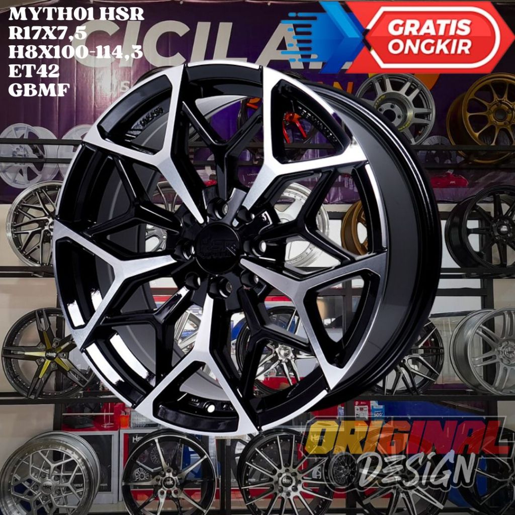 Jual Velg Mobil Ring 17 HSR MYTH01 R17 UNTUK RAIZE , ROCKY , KIJANG , PANTHER | Shopee Indonesia