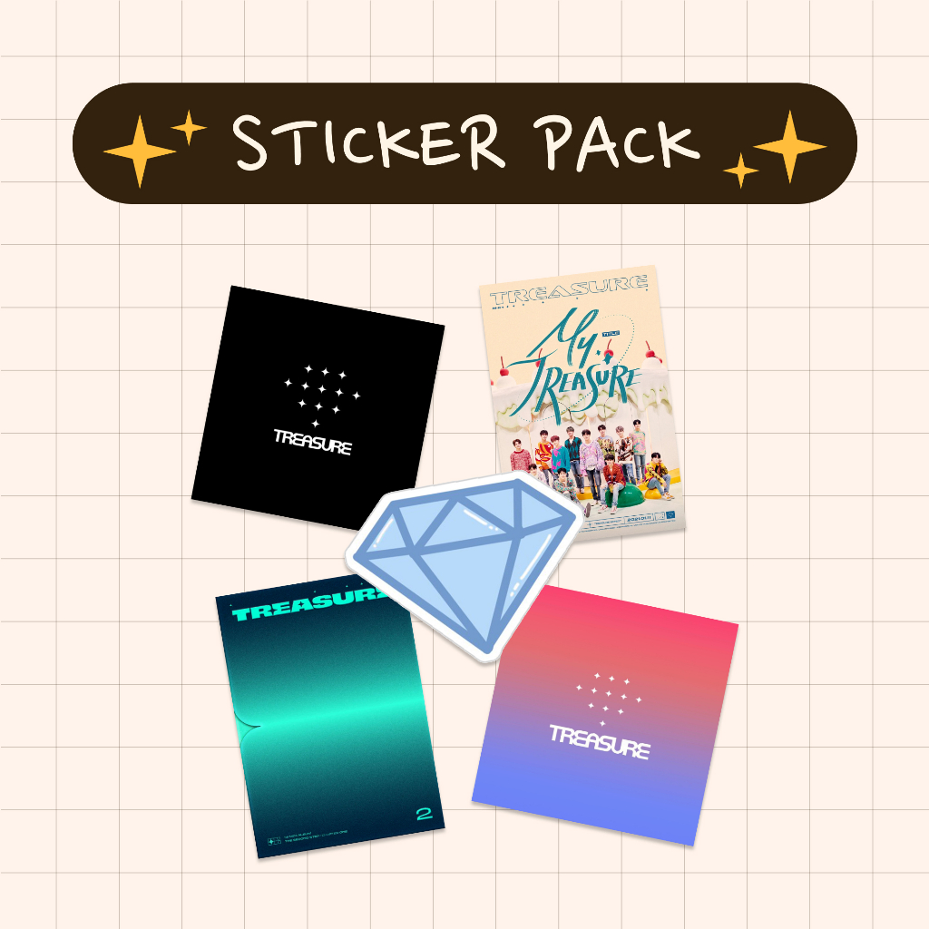Jual Stiker Kpop Treasure Boyband Korea Vinyl Waterproof | Shopee Indonesia