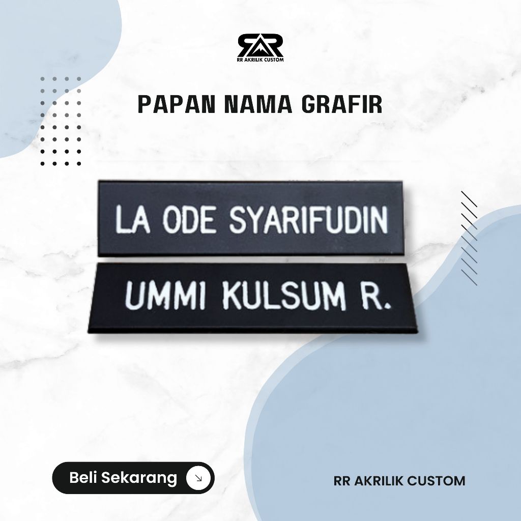 Jual Papan nama grafir / Papan nama PDH / Nama Dada / Nametag | Shopee ...