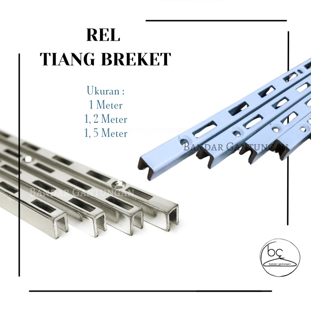 Jual Tiang Breket / Rel Bracket / Rak Pajangan Display Siku Breket (BH ...
