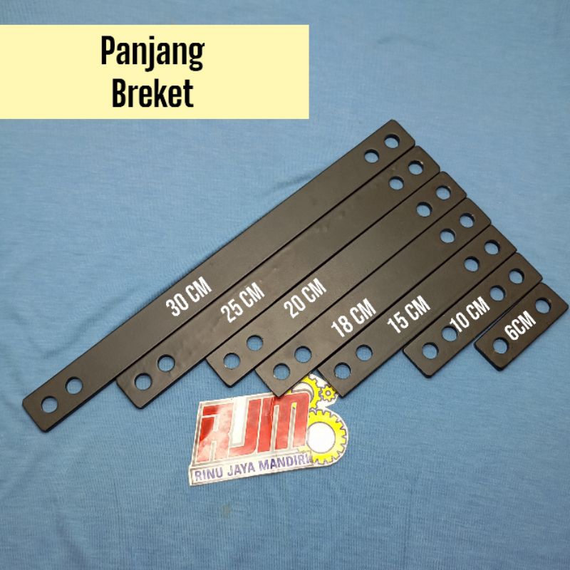 Jual Breket Knalpot Motor Universal Plat Besi Lubang 10 Mm Model Lurus ...