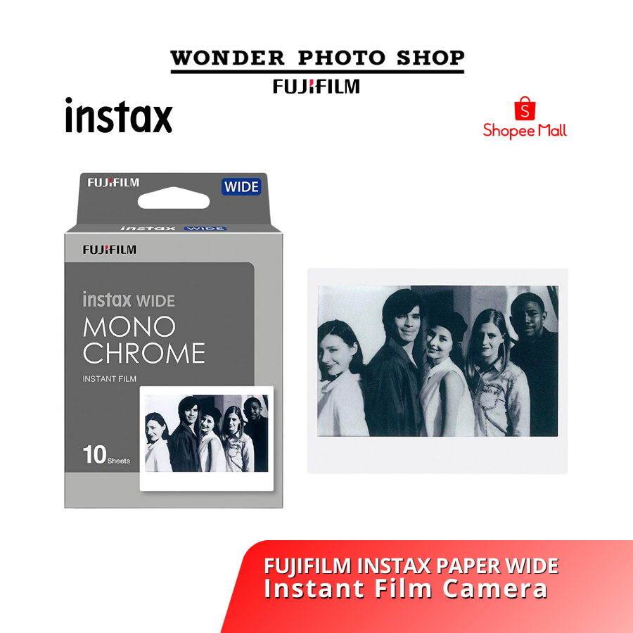 Jual Fujifilm Instax Wide Paper Monochrome | Shopee Indonesia