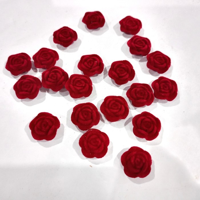 Jual Parel Variasi Motif Bunga Mawar Merah / Manik-Manik / Bahan ...