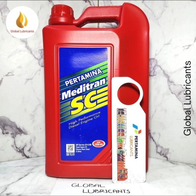Jual Pertamina Meditran SC 15W-40 5 Liter (Oli Mesin Diesel/ Solar ...