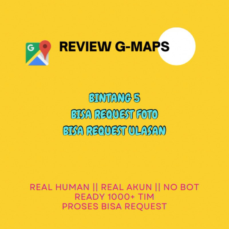 Jual REVIEW GMAPS REAL AKUN NO BOT || BUZZER SOSIAL MEDIA | Shopee Indonesia