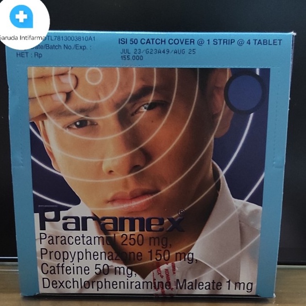 Jual Paramex paracetamol biru BOX 5 strip 2 tablet | Shopee Indonesia