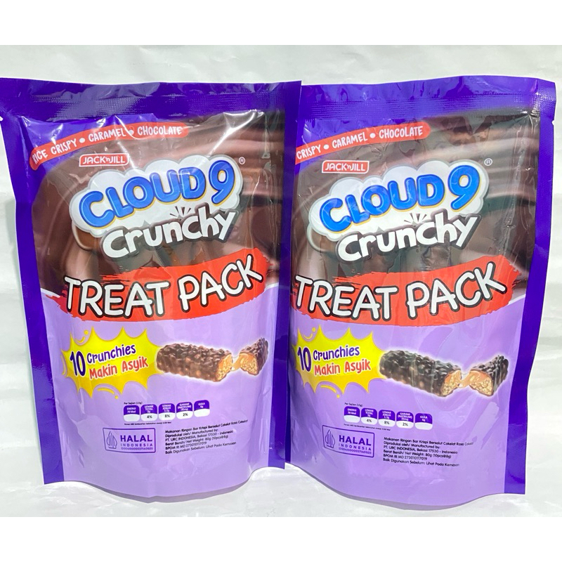 Jual Jack & Jill Chocolate Bar Cloud 9 Crunchy Treat Pack Local Product ...