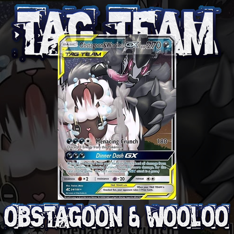 Jual KARTU POKEMON TCG HOLOGRAM SPECIAL (TAG TEAM) - OBSTAGOON & WOOLOO ...