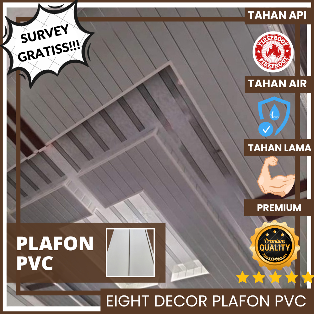 Jual Plafon PVC Minimalis Putih Polos Nat ED-01N/Plafon Rumah Minimalis ...