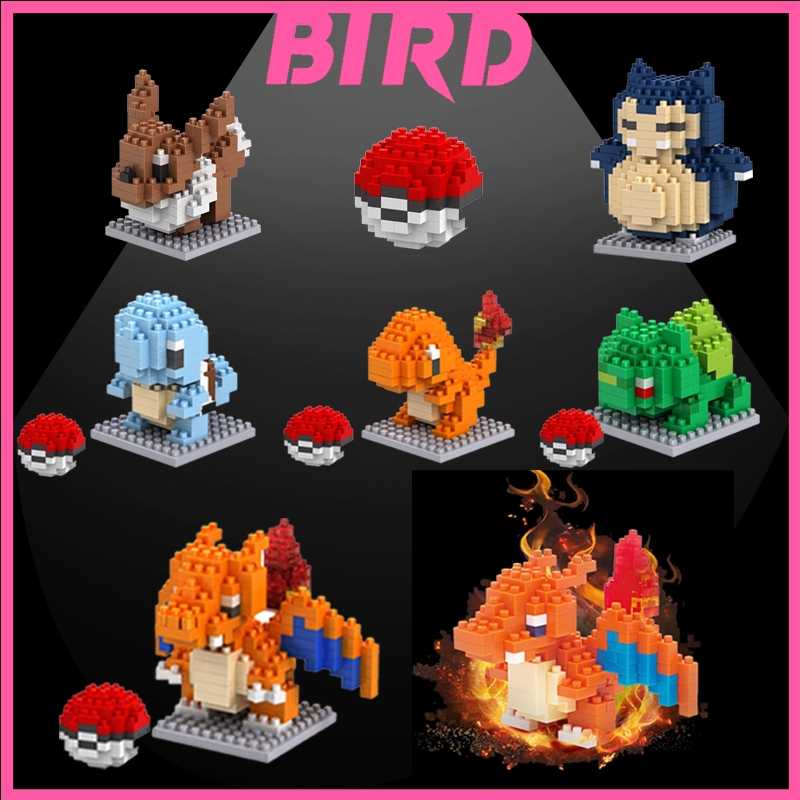 Jual BirdToys Mainan Nano Blok Seri Pokémon Mini Block Bricks Toys ...