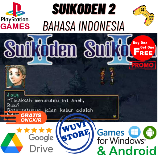 Jual Genso Suikoden II Bahasa Indonesia Emulator PS1 | Bisa Main di Android atau PC | Beli 1 ...