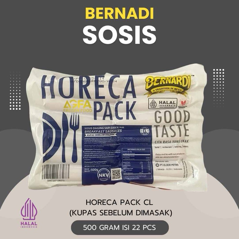 Jual Sosis Bernardi CL / Horeca Pack sosis 500g | Shopee Indonesia