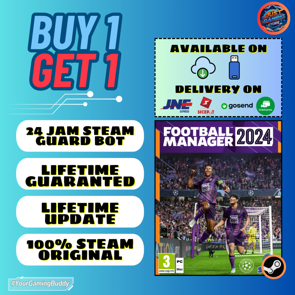 Jual Football Manager 2024 + DLC + Bonus Game - PC Game Original ...