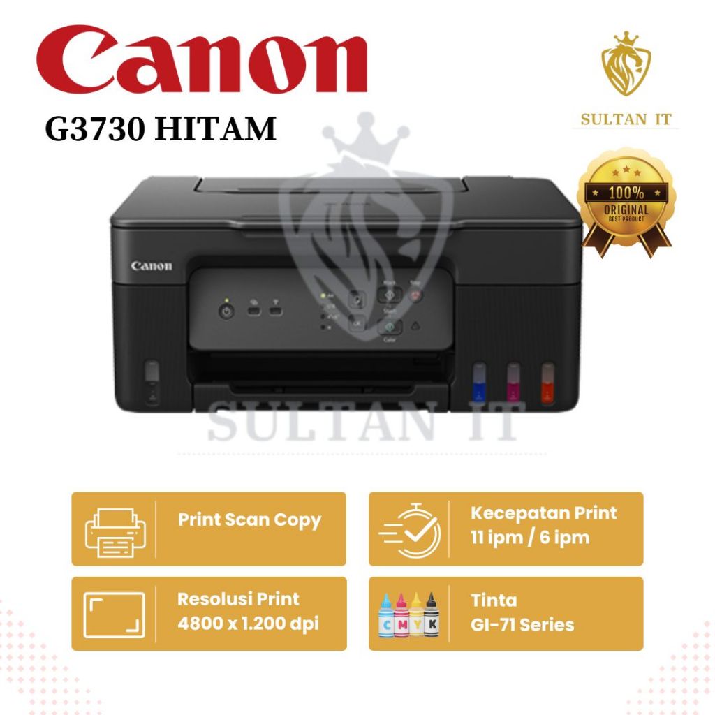 Jual Printer Canon PIXMA G3730 Print Scan Copy - Free Sling Bag ...