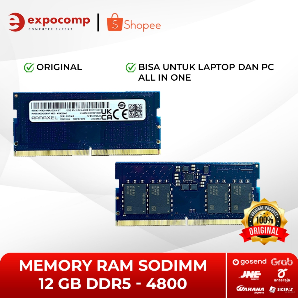 Jual MEMORY RAM SODIMM 12 GB DDR5 - 4800 ORIGINAL NEW LENOVO GAMING LOQ BISA UNTUK LAPTOP DAN ...