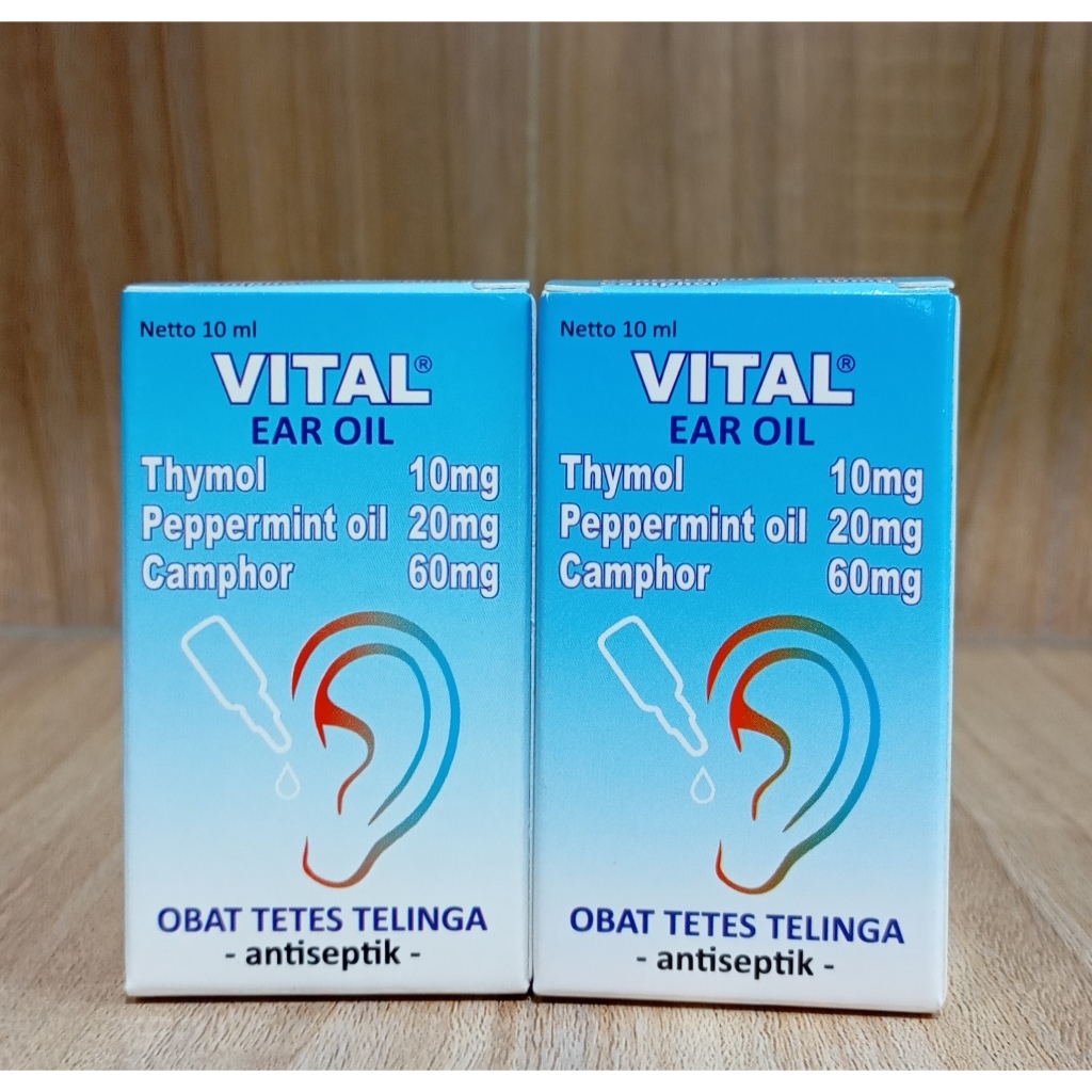 Jual Vital Ear Drops 10 ml - Obat Tetes Telinga ( Antiseptik ) | Shopee ...