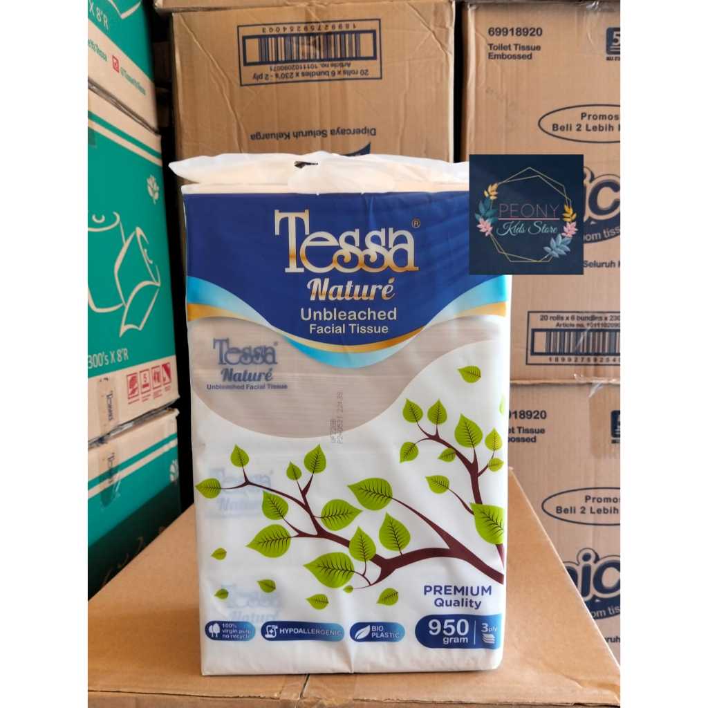 Jual TISU WAJAH COKELAT 950 GR/Tessa nature unbleach Coklat facial ...