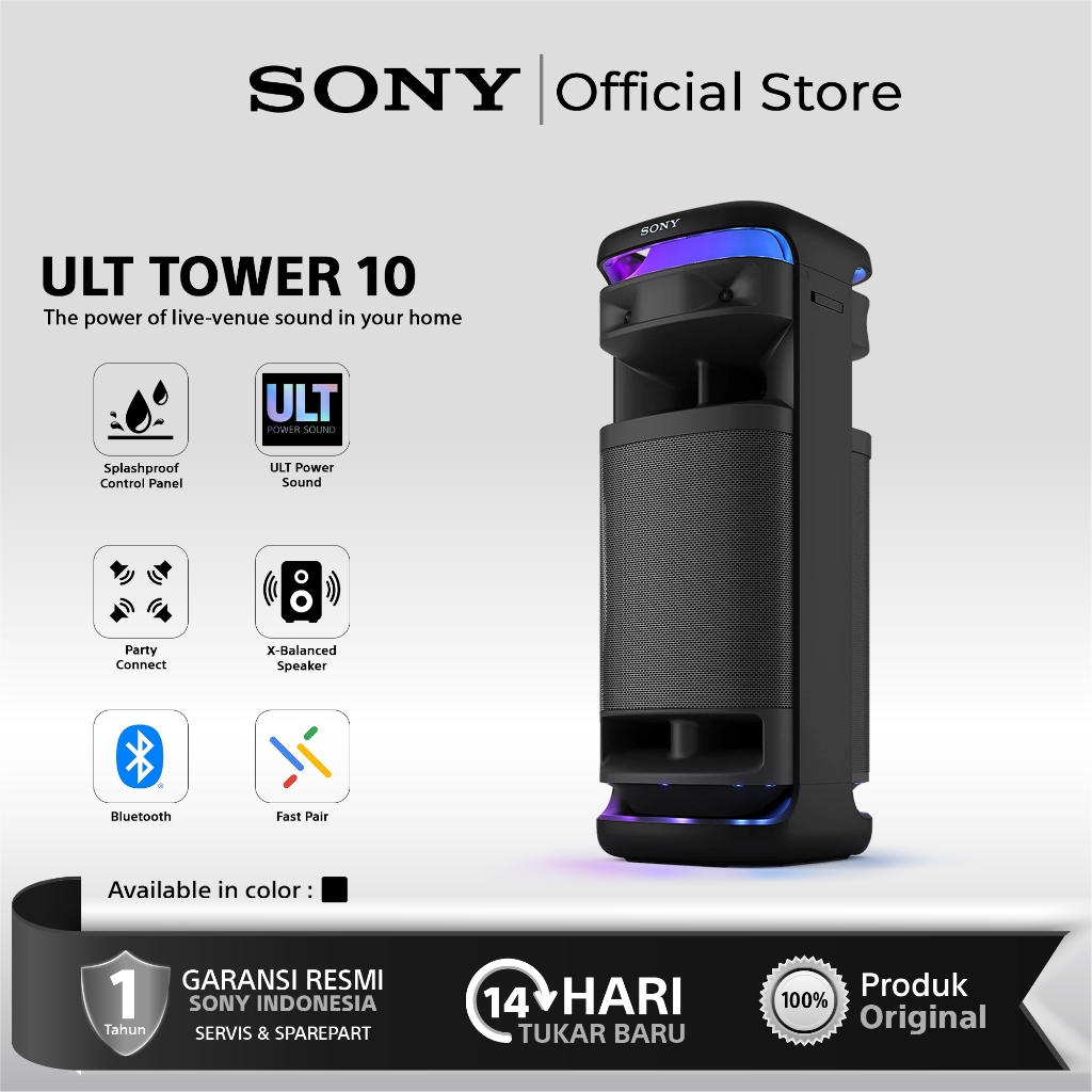 Jual Sony SRS ULT1000 ULT TOWER 10 Speaker SRSULT1000 Wireless Speaker ...
