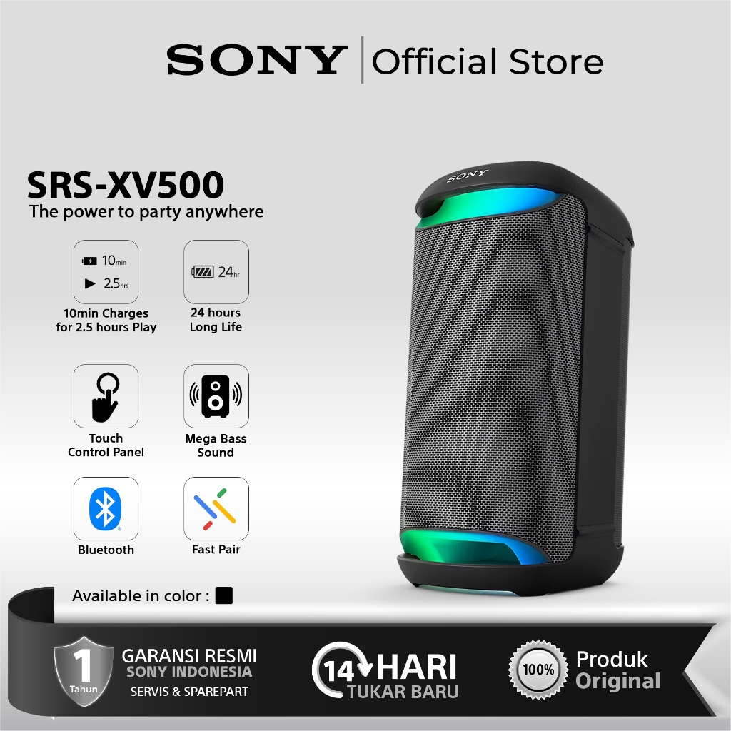 Jual Sony SRS XV500 Speaker Pesta Nirkabel X-Series XV500 XV-500 ...