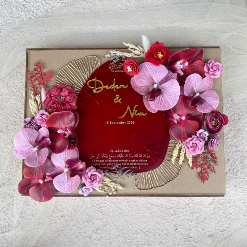 Jual Paket Bunga Mahar (02) 30x40 cm Simpel Tinggal Pasang Mahar ...