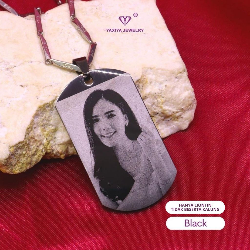 Jual Kalung / Liontin Custom FOTO Motif Persegi Laser Perhiasan ...