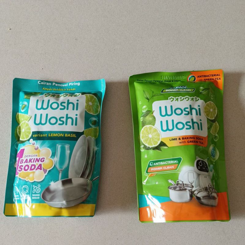Jual Woshi Woshi Jaan Power Clean / Cairan Pencuci Piring Lemon Basil ...