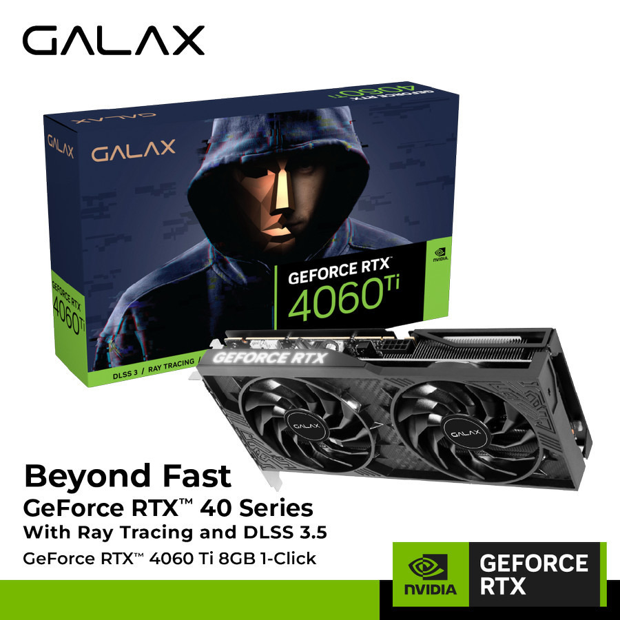 Jual GALAX GeForce RTX 4060 TI 1-Click OC 8GB GDDR6 | Shopee Indonesia