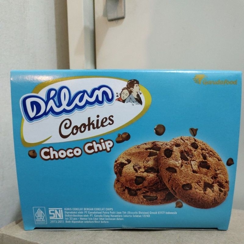 Jual DILAN COOKIES CHOCO CHIPS 1BOX ISI 23PCS | Shopee Indonesia