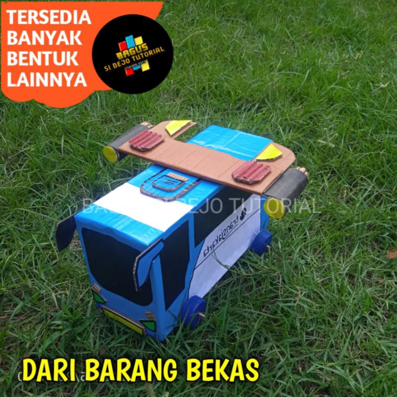 Jual MOBIL MOBILAN BIS BUSWAY TERBANG DARI KARDUS SEBAGAI MINIATUR ...