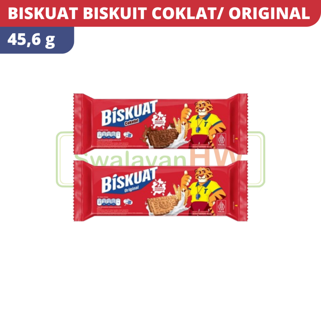 Jual BISKUAT BISKUIT ORIGINAL/ COKLAT 45,6GR | Shopee Indonesia