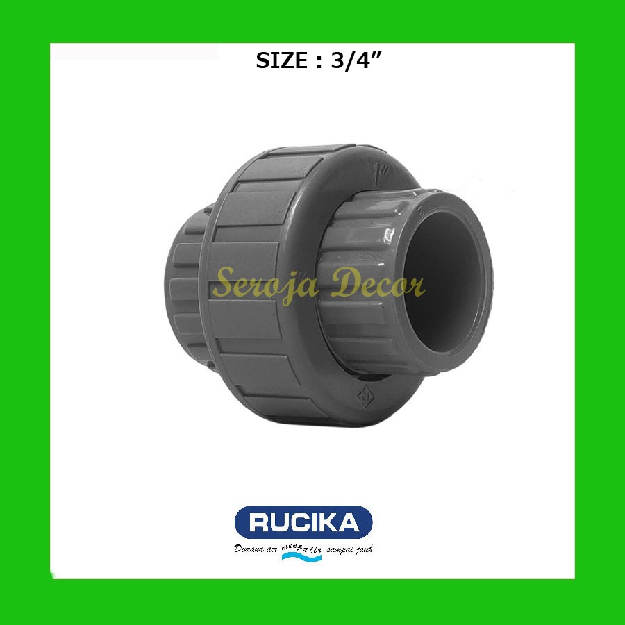 Jual Rucika Union Socket / Water Mur / Moor Polos Fitting PVC AW 3/4 ...