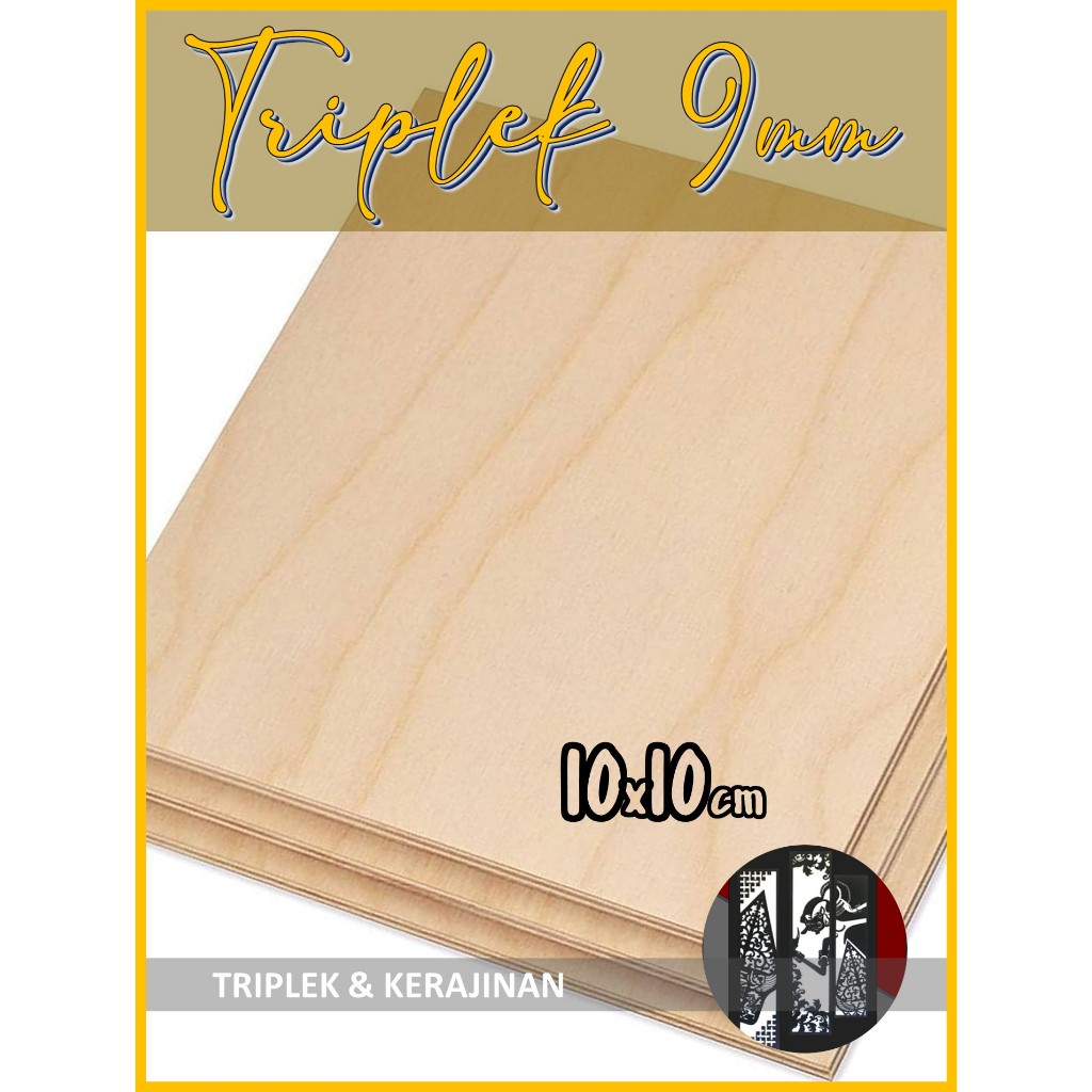 Jual Triplek 9mm 10x10 cm Kualitas Premium Plywood Multiplek 10x10cm ...