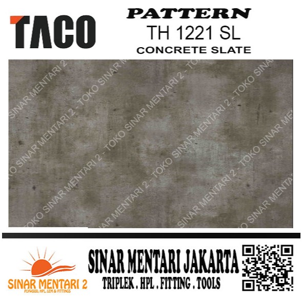 Jual TACO HPL PATTERN TH 1221 SL CONCRETE SLATE | Shopee Indonesia