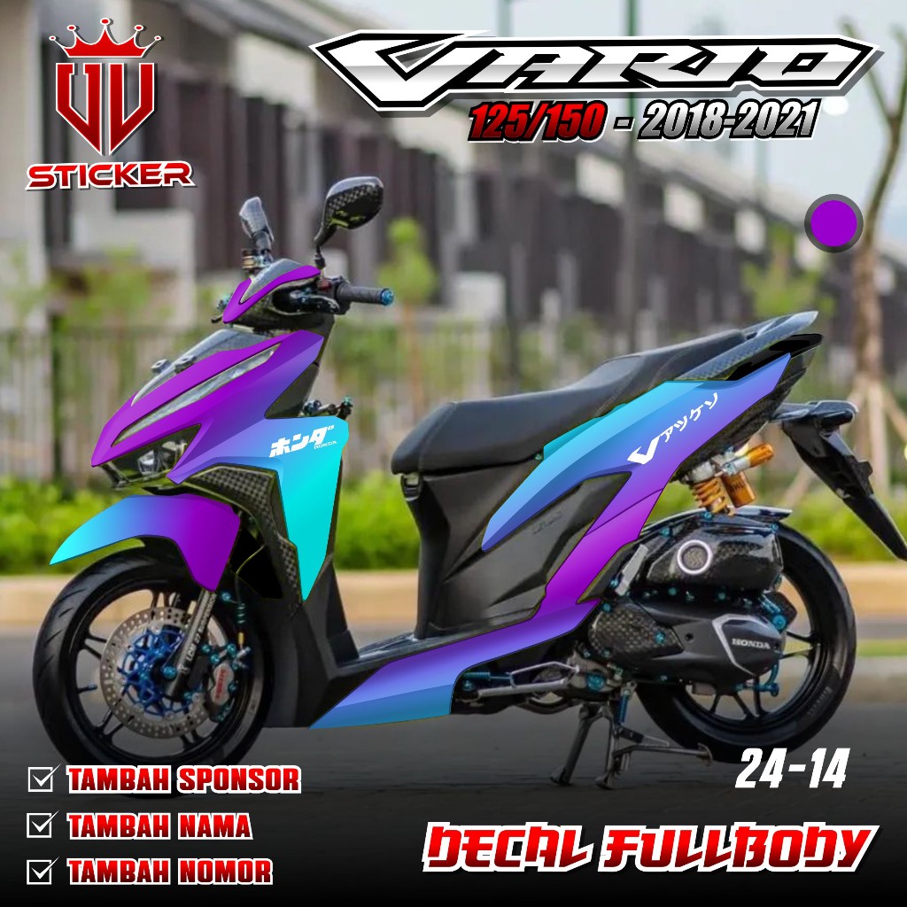 Jual Decal Sticker Honda Vario New 125 150 Full body Sticker Decal ...