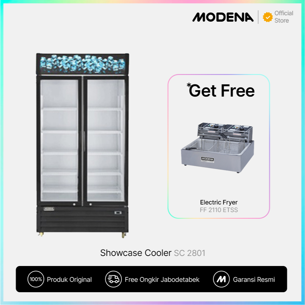 Jual MODENA Showcase Cooler - SC 2801 L | Shopee Indonesia