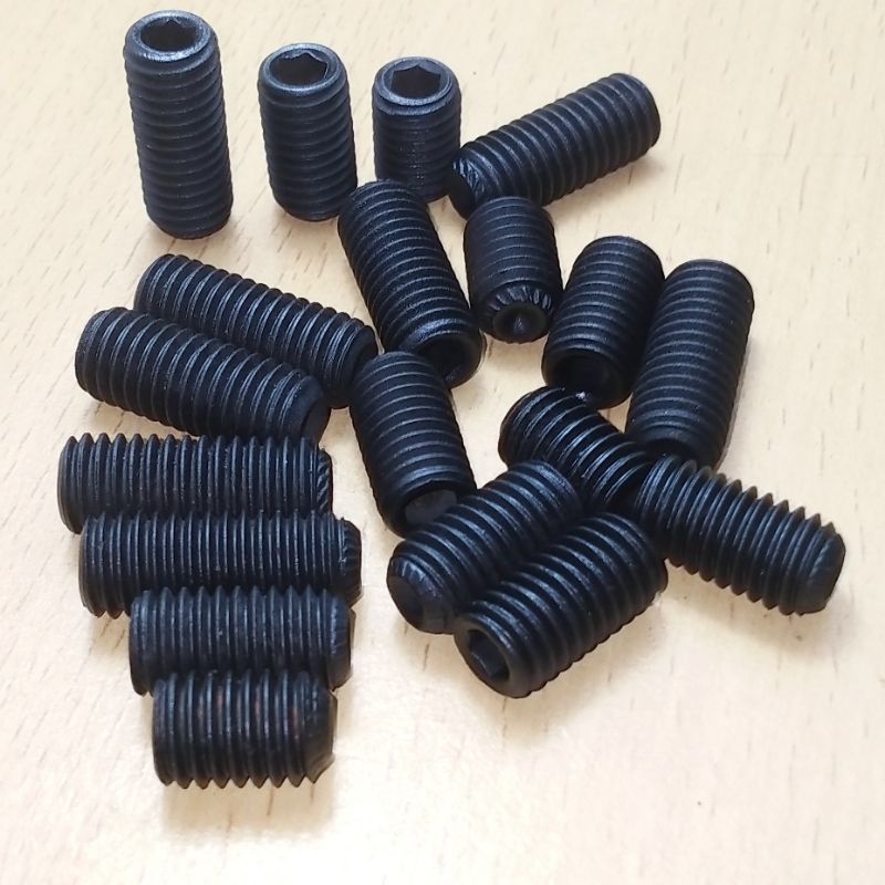 Jual baut L set set screw m8x12mm pitch 1,25 L tanam ltk baut inbus m8 ...