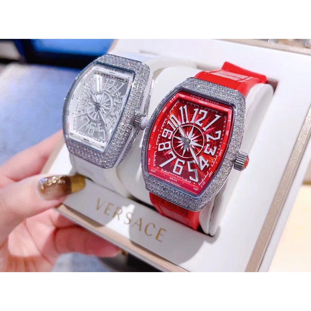 Jual Franck Muller V32 Barrel Yacht Series Luxury Diamond Watch ...