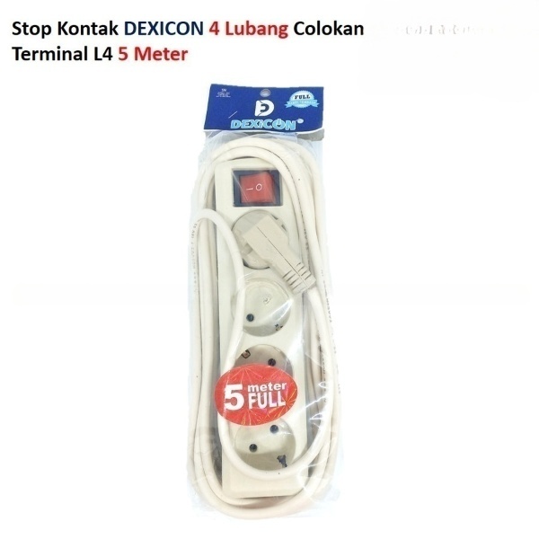 Jual Stop Kontak 4 Lubang 5 Meter Colokan Listrik 4 Lubang 5 Meter ...