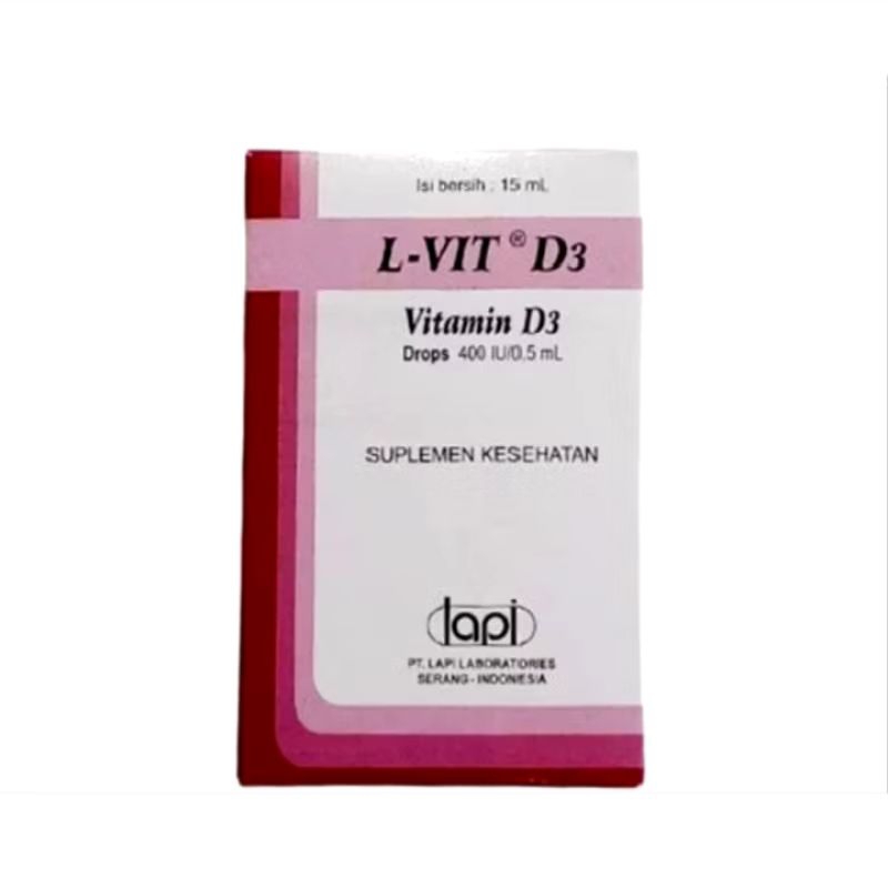Jual L-VIT D3 DROPS 15 ML - Suplemen Vitamin D3 Untuk Bayi | Shopee Indonesia