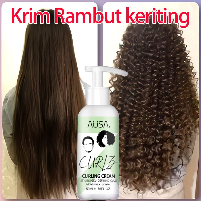 Jual Krim Rambut keriting 50ml Gel Rambut Keriting Melembabkan Tidak ...