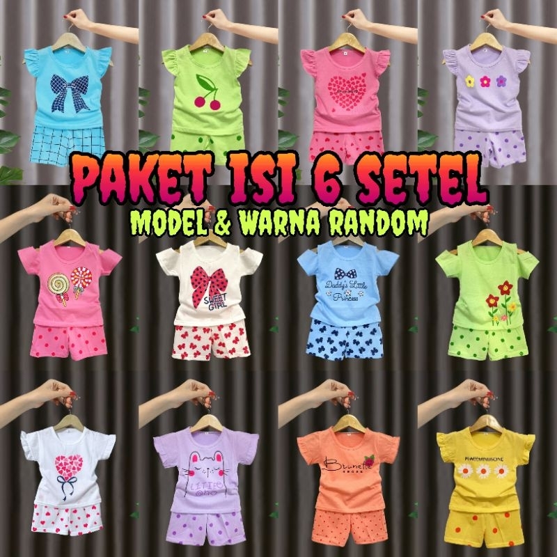 Jual Paket isi 6 setel/Set anak cewek/setelan ruffle anak perempuan ... Jual Paket isi 6 setel/Set anak cewek/setelan ruffle anak perempuan ...